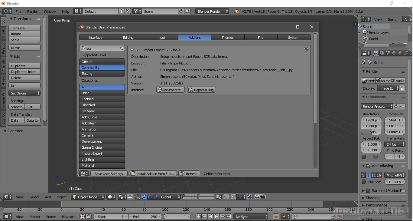 Скачать SCS Software Blender Tools бесплатно - Игродром